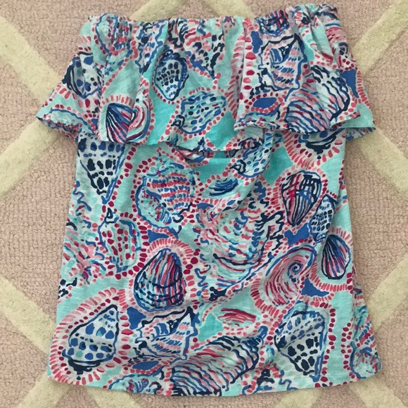 Tops | Lilly Pulitzer Shell Me About It Top | Poshmark